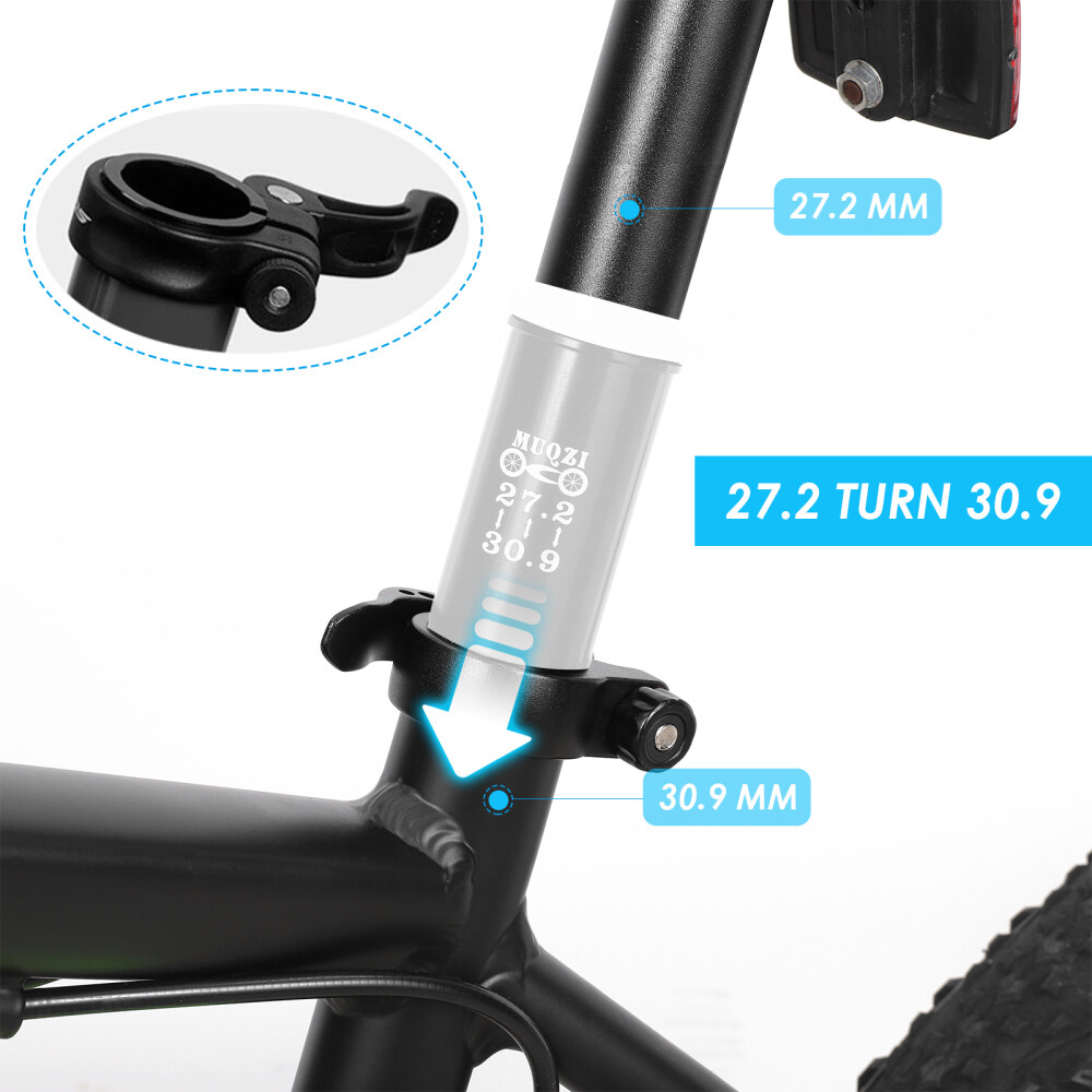 Seatpost Reducing Adapter Sleeve Bike Posts Tube Rope Buckle | eBay