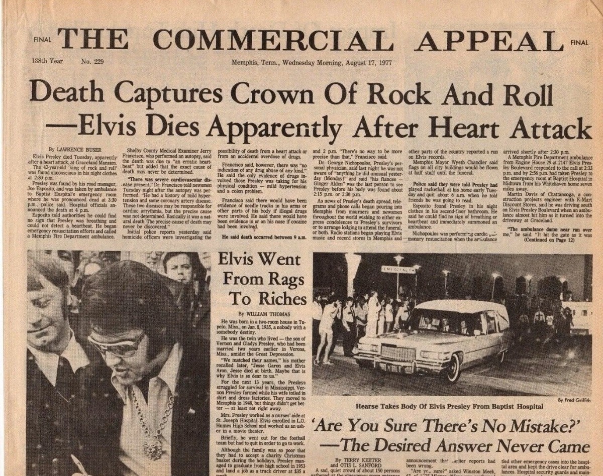 Elvis Presley Dead Body Found