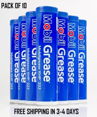 10 Pack Mobil Grease XHP 222 Blue 121928-01 | eBay