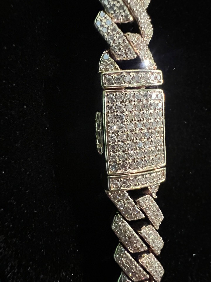 14k gold cuban link diamond chain REAL | eBay