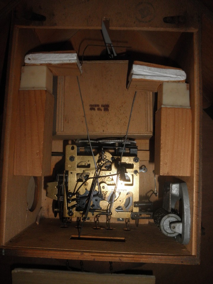 Cuckoo Clock German Trumpeter Black Forest Chalet 1 Day CK3365 | eBay