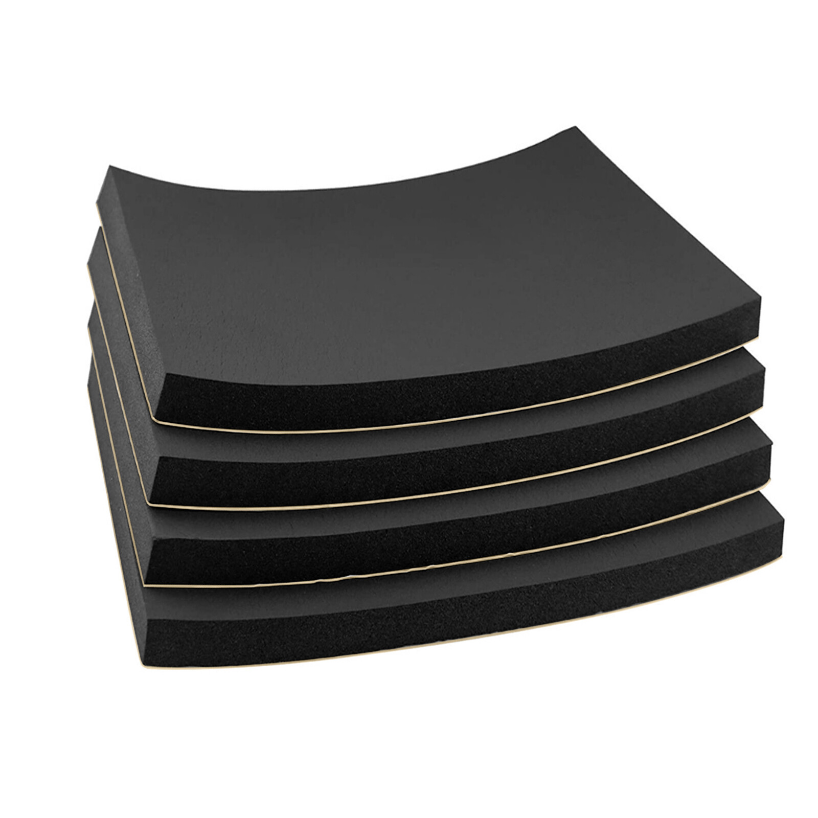 4 X 1 SQFT Adhesive Neoprene Rubber Sheet Sponge Foam Pad for Craft 12 ...