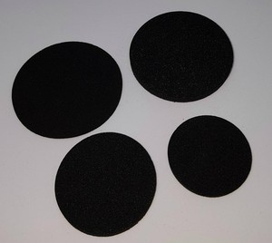4 x Neoprene Sponge Foam Rubber Disc Discs Insulation 3mm thick up to ...