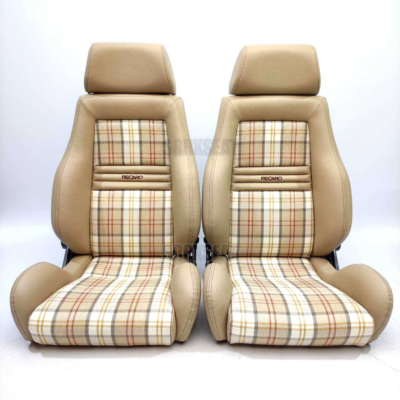 AUTHENTIC RECARO LSB TAN TARTAN Immaculate Condition | eBay