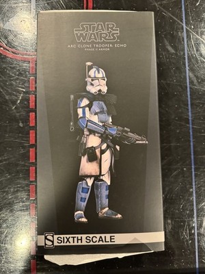 Sideshow Star Wars Arc Clone Trooper Echo Phase II Sixth Scale Action Figure New | eBay