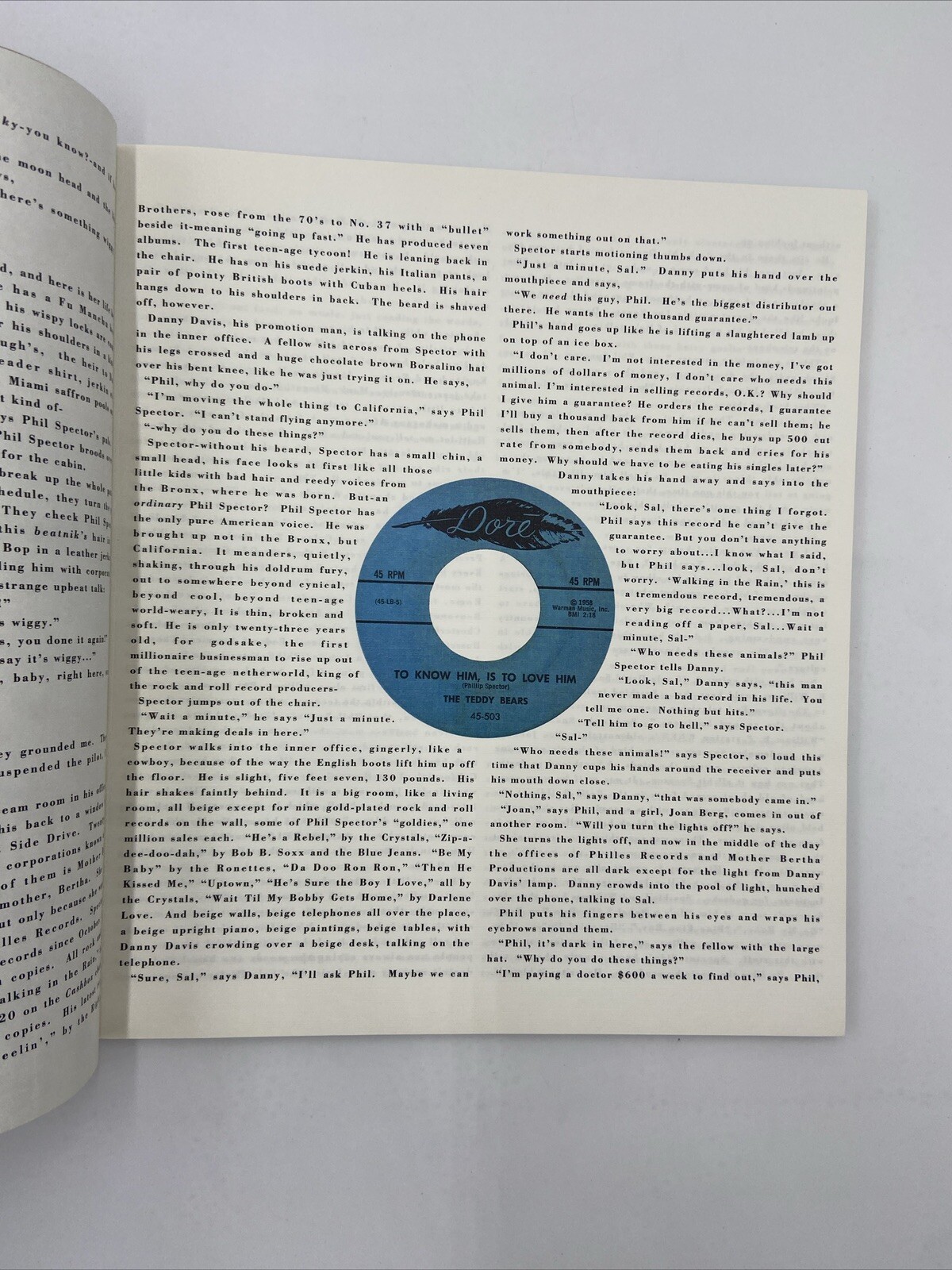 Phil Spector Back to Mono (1958-1969) BOOK ONLY (1991 PB) Song Lyrics ...