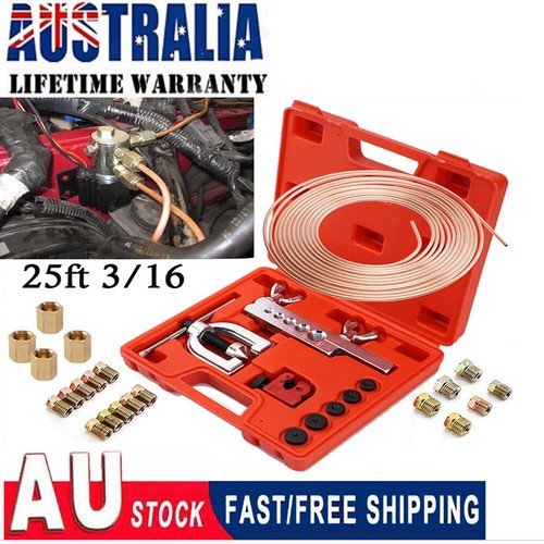 Brake Line Pipe Repair Kit 3/16 25FT Copper Pipe Flaring w/20 Nuts ...