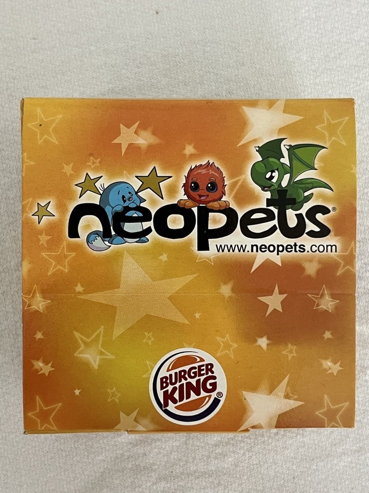 Neopets Green DISCO Jub Jub In Krawk Island Box Burger King collectible ...