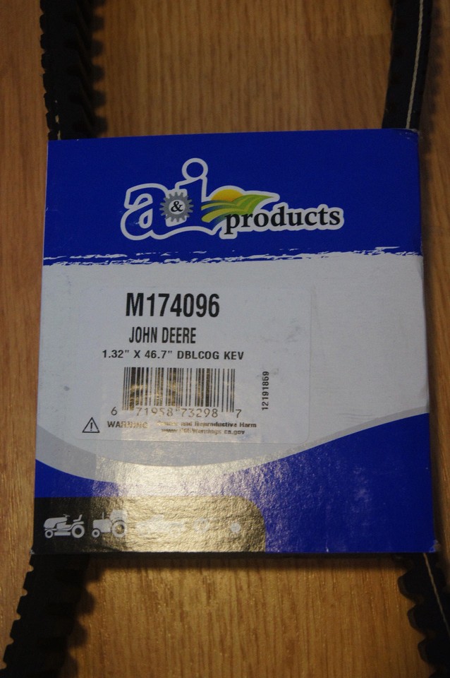 Replacement for JOHN DEERE GATOR DOUBLE SIDED COGGED DRIVE BELT M174096 ...