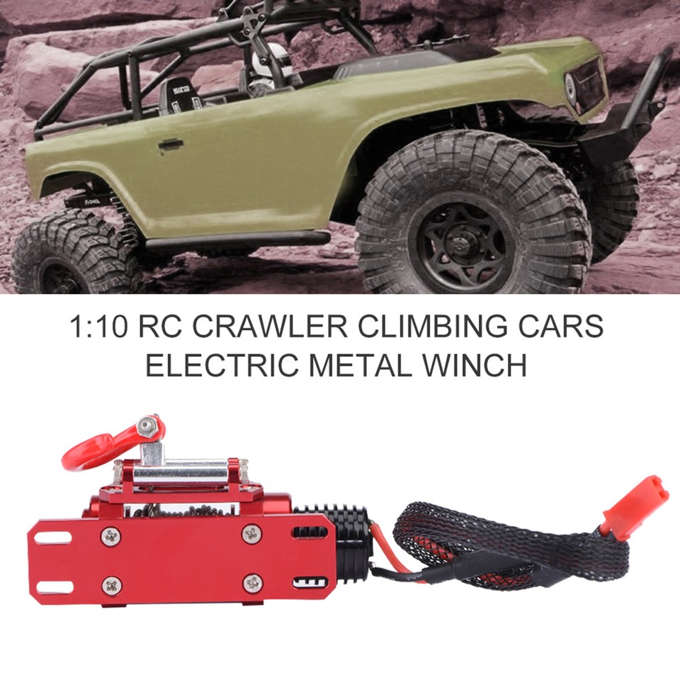 1:10 RC Metal Winch Metal Winch Crawler Winch for SCX10 D90 D110 TF2 4 ...