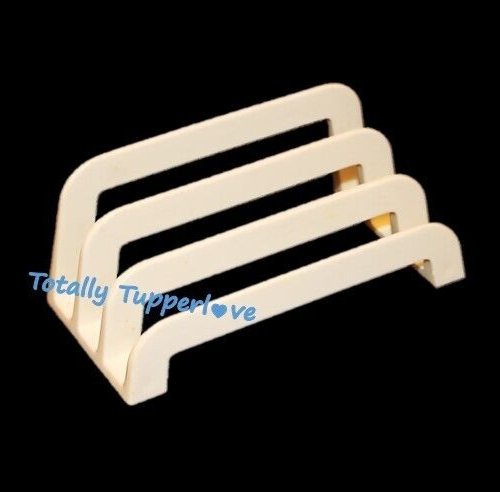 Tupperware Business & Recipe Card Holder Small Gadget Almond Off-White ...