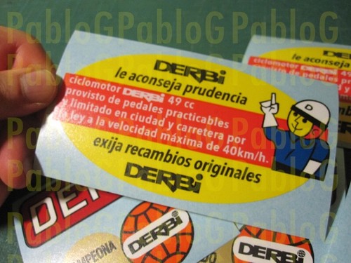 Derbi prudence original spare parts X1 sticker stickers sticker ステッ | eBay