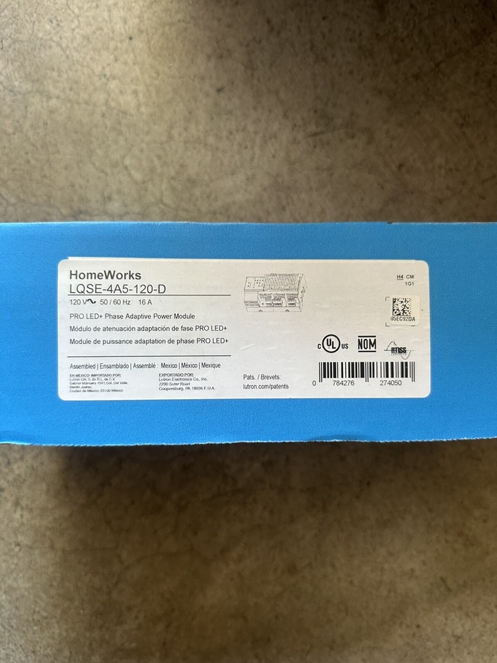 Lutron Homeworks QS/QSX LQSE-4A5-120-D Pro LED+ Phase Adaptive Module ...