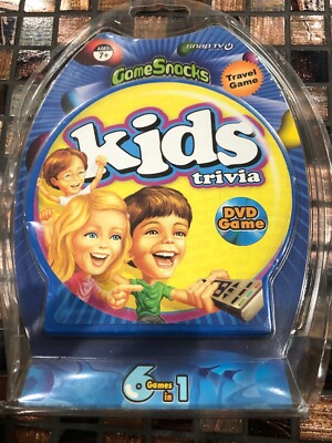 NEW SNAP TV GAME SNACKS KIDS TRIVIA DVD GAME 6 GAMES IN 1 | eBay