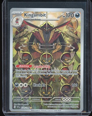 Pokemon TCG SV: Base Set Kingambit Illustration Rare Holo 220/198 NM | eBay