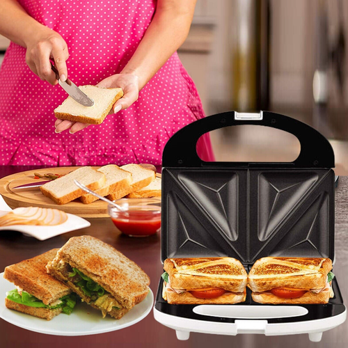 2 Slice Sandwich Maker Non-Stick Deep Dish Sandwich/Jaffle Maker/Press ...
