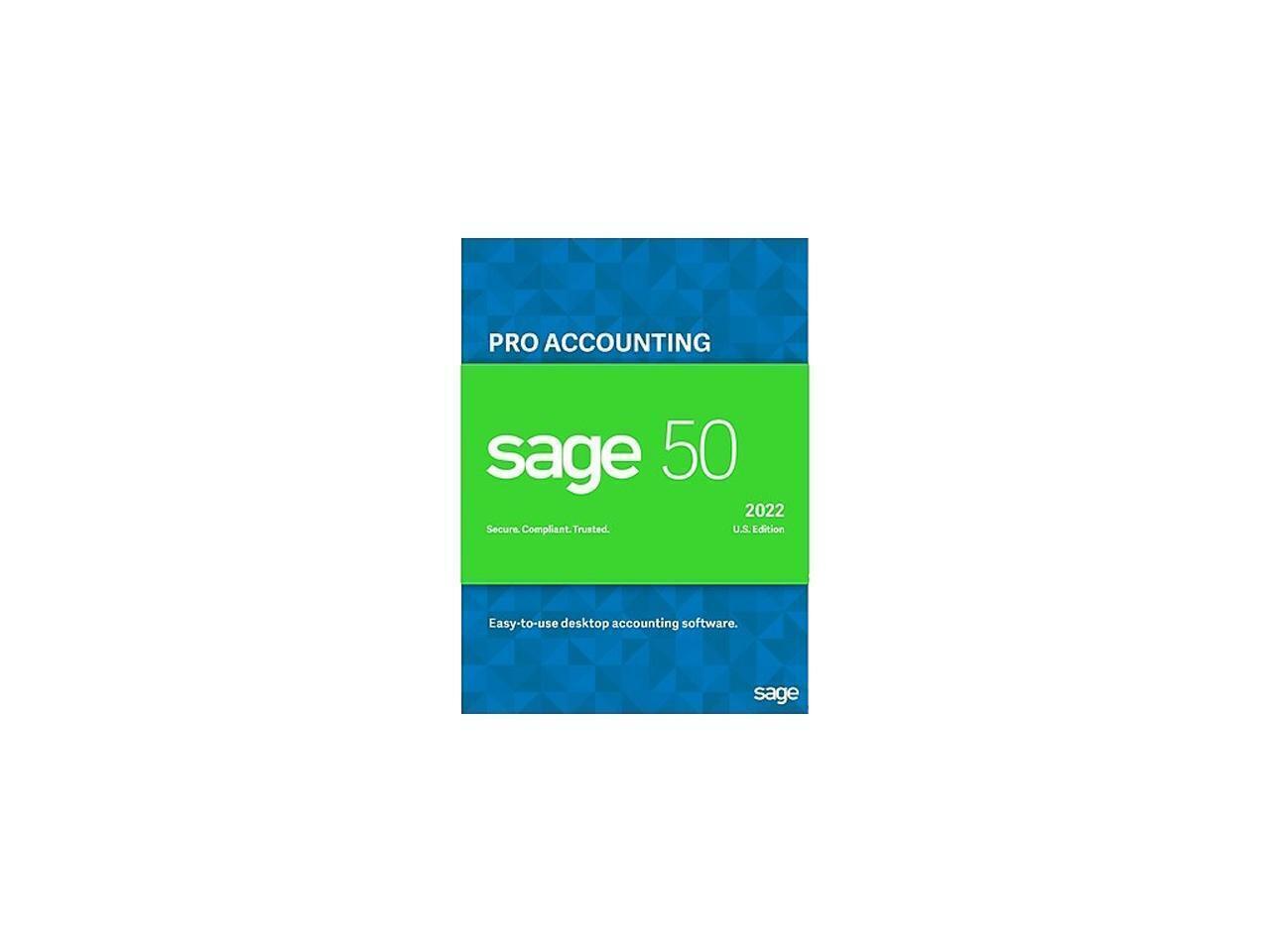 SAGE 50 Pro Accounting 2022 Software for Microsoft Windows 10/8.1 - 1 ...