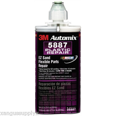 3M Automix 5887 EZ Sand Flexible Sandable Plastic Parts Repair Epoxy ...