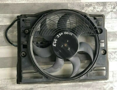 BMW 3 SERIES E46 2002 3.0 PETROL RADIATOR FAN & HOUSING WITH CONTROL ...