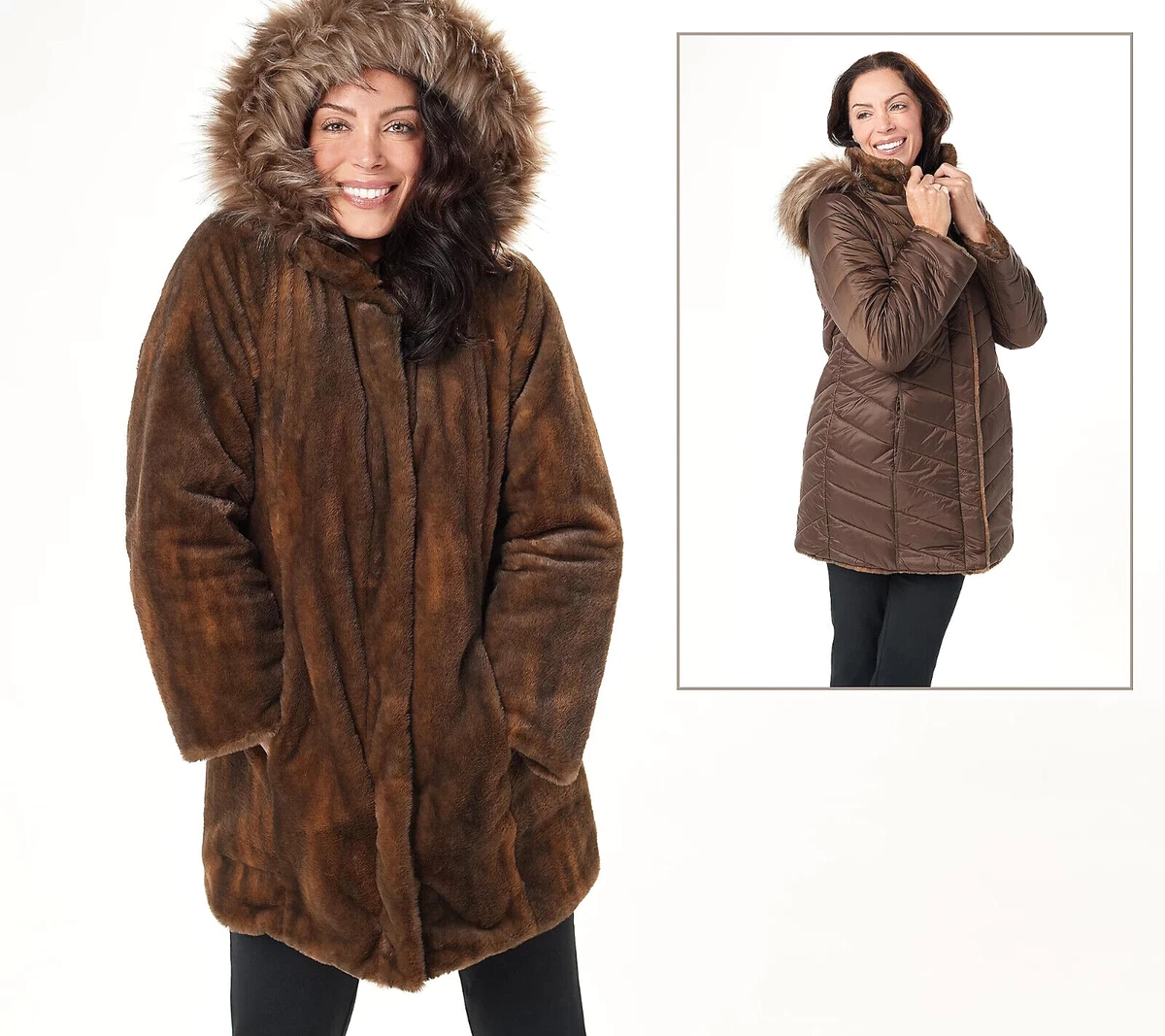 Dennis Basso Reversible Faux Fur Coats Online