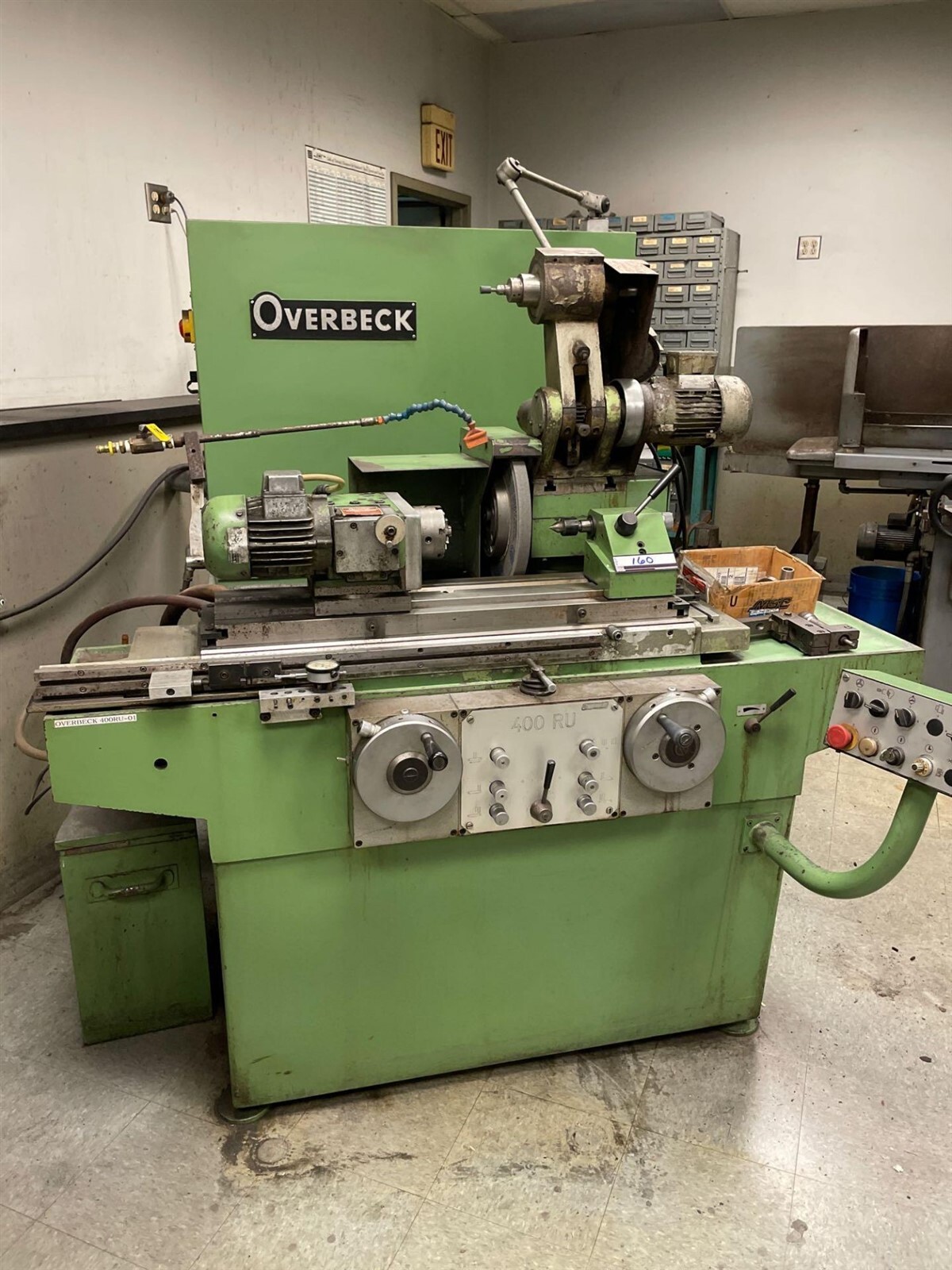8" Swg 16" cc Overbeck 400RU, NEW 1983, Swg DOWN I.D. OD GRINDER, HYD ...