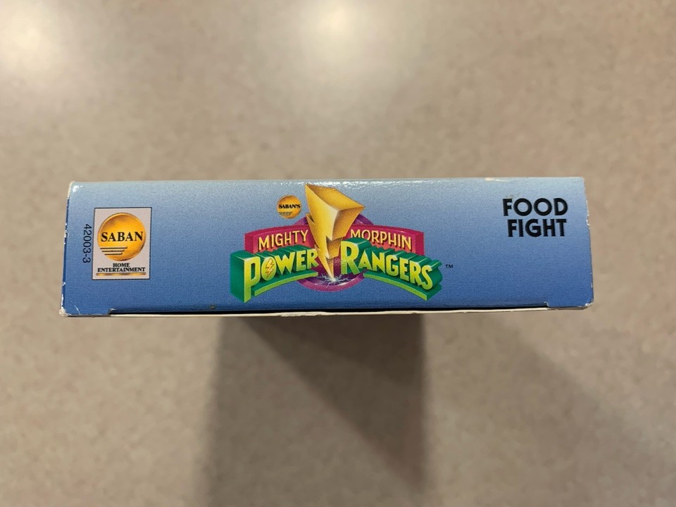 Mighty Morphin Power Rangers Food Fight Interview With Billy VHS Tape ...