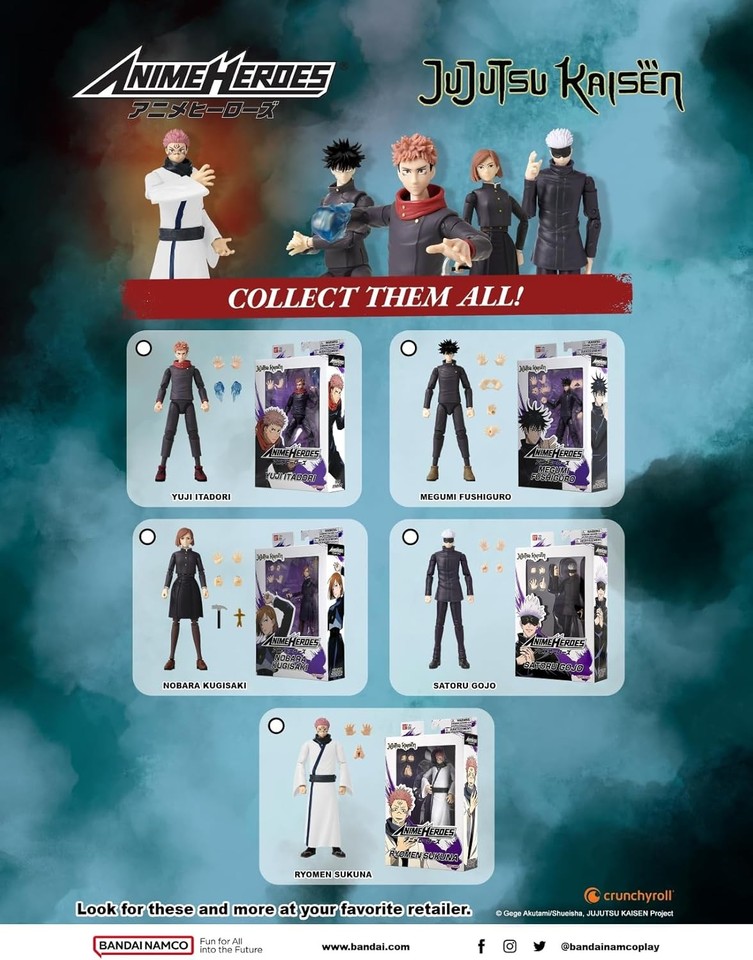 ANIME HEROES - Jujutsu Kaisen - Fushiguro Megumi Action Figure Jujut ...