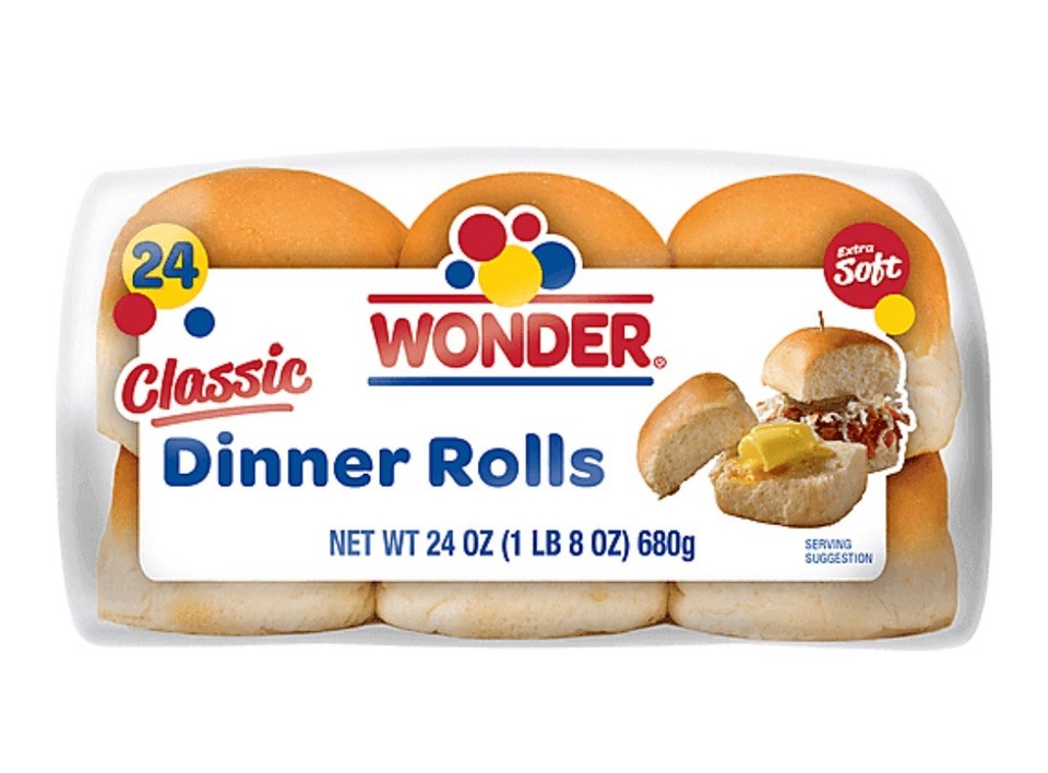 24 PACK! Wonder Bread Extra Soft Classic Dinner Rolls, FREE EXPEDITED ...