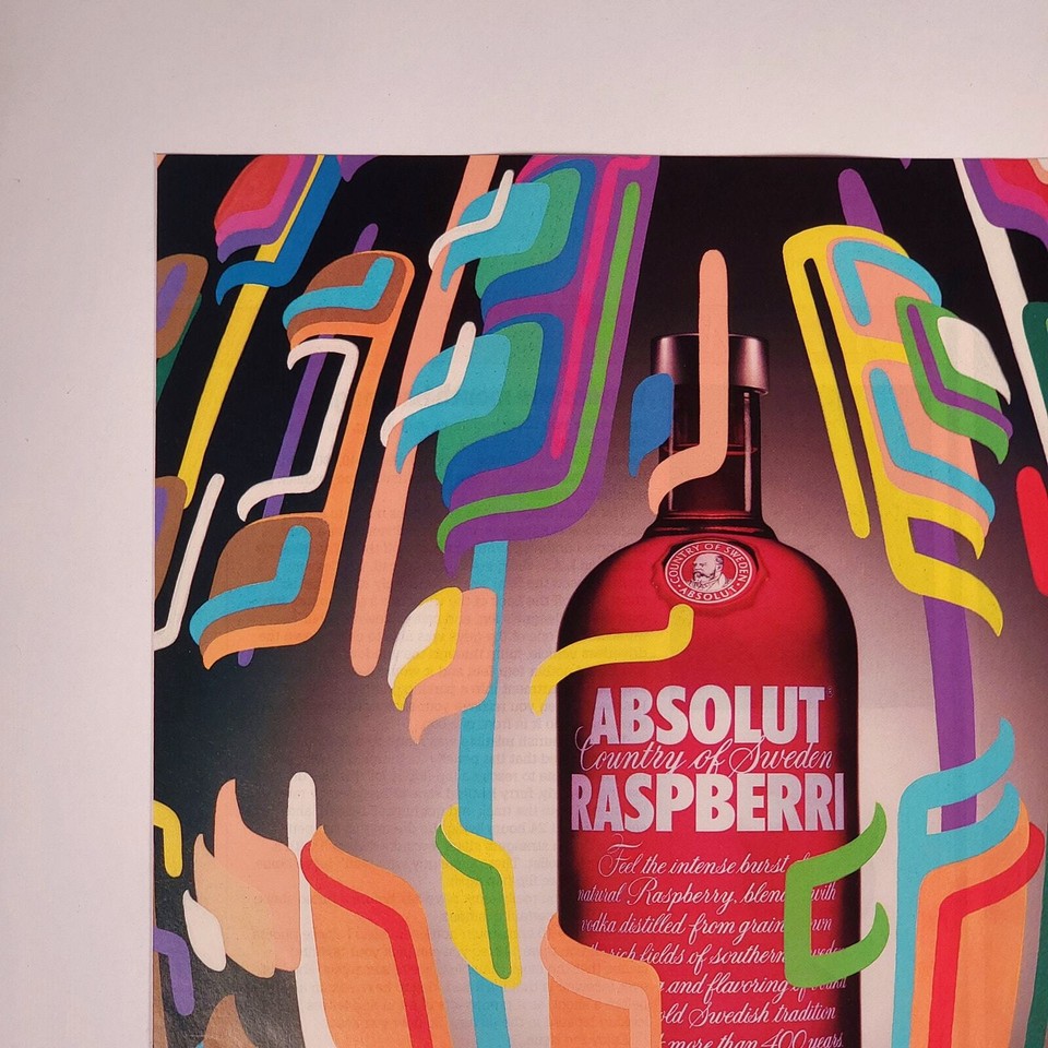 Absolut Raspberry Contemporary Style Vintage Print Ad 2004 Maxim ...