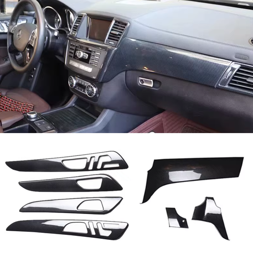 For Benz ML W166 Carbon ABS Central Console Dashboard Interior Door ...