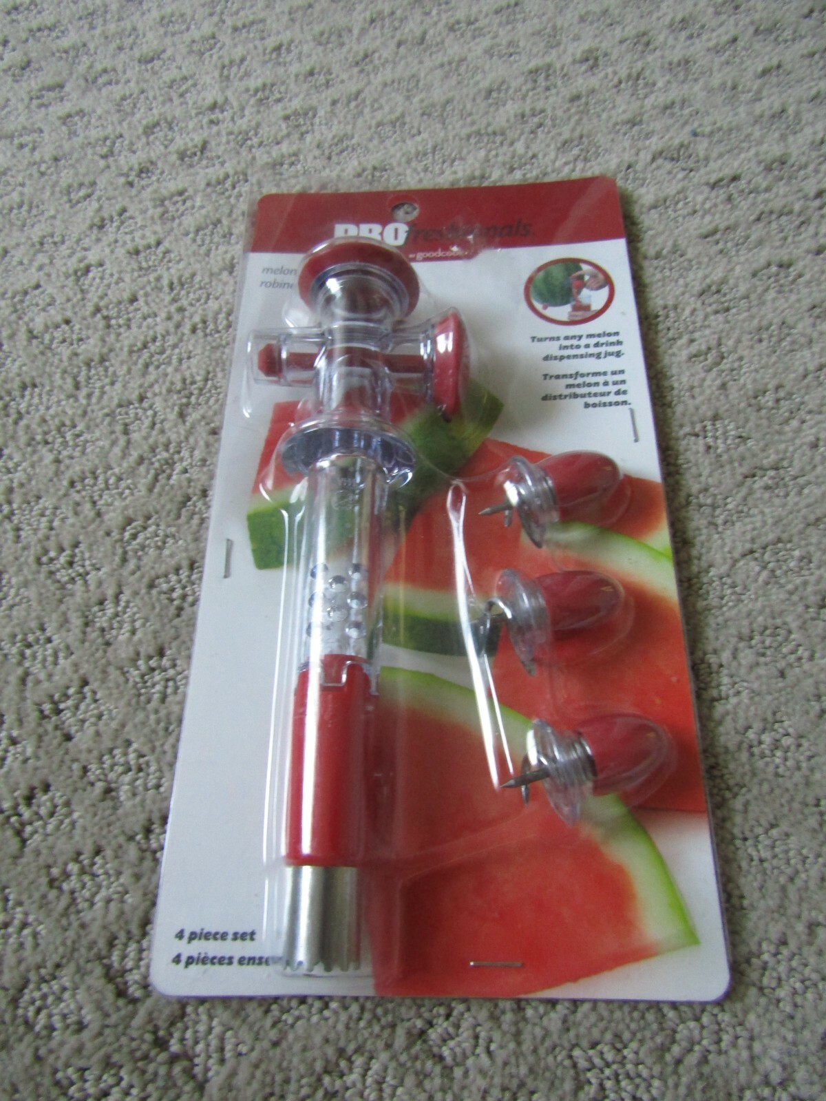 NEW PROfreshionals Melon Tap 4 Piece Set Watermelon Keg Tap Dispenser 4 ...