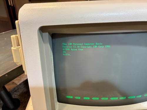 Vintage IBM Personal Computer Complete Working System with keyboard ...