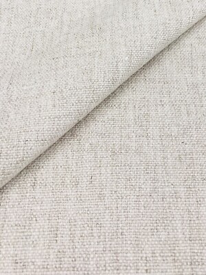 Colefax & Fowler Textured Plain Linen Weave Fabric- Conway Ivory 3.6 yd ...