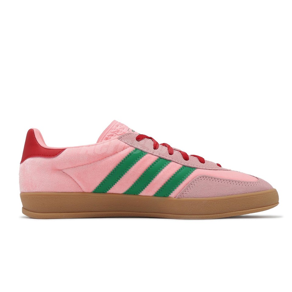 adidas Originals Gazelle Indoor W Glow Pink Court Green Gum Women ...