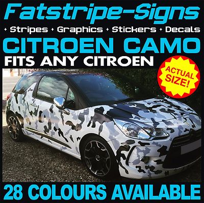 to fit CITROEN C3 GRAPHICS CAR CAMO KIT VINYL STICKERS DECALS BONNET ...