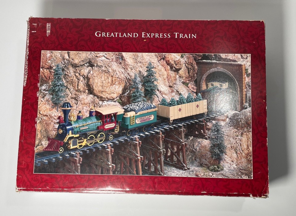 Vintage Greatland Express Train Set Complete 4Pc Train Set, Tracks ...