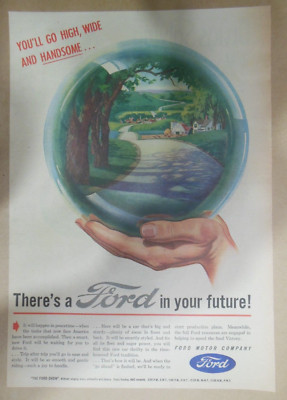 Ford Motors Ad: There's A Ford In Your Future ! from 1945 Size: 11 x 15 ...