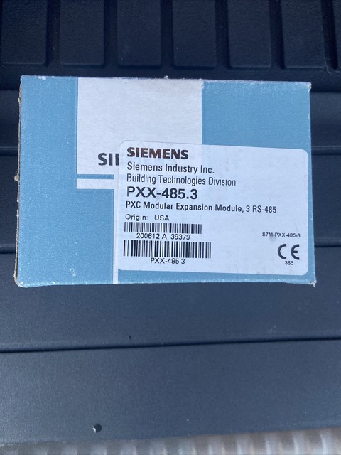 Siemens Pxx-485.3 PXC Modular Expansion Module Rs485 Building ...
