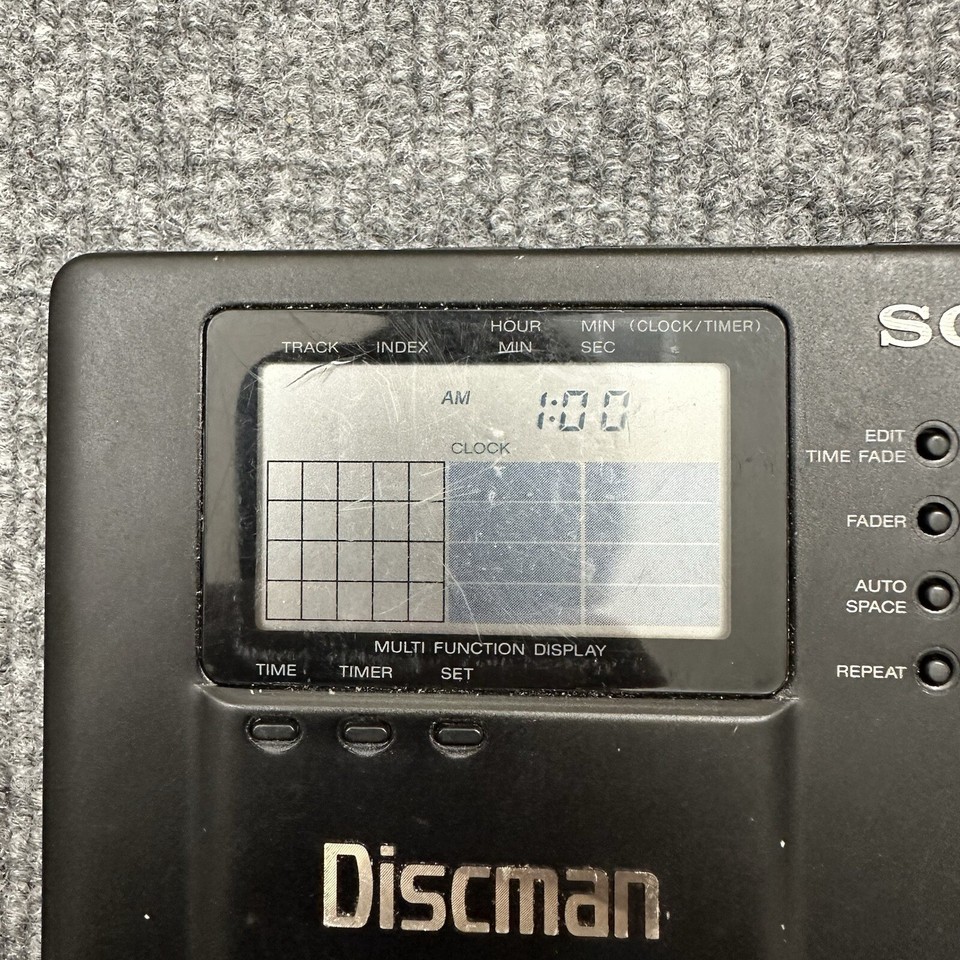 Sony D-350 Vintage Discman Portable CD Player with Rechargeable Battery ...