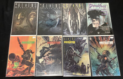 Aliens Comic Bundle: Earth War #1-4, Vs. Predator #1-4, Dark Horse ...