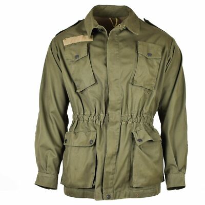 GENUINE ITALIAN ARMY OLIVE GREEN JACKET BDU ITALY MILITARY SURPLUS ...