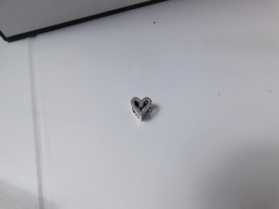 Authentic Pandora Charm, Sparkling Freehand Heart, #798692C01 | eBay