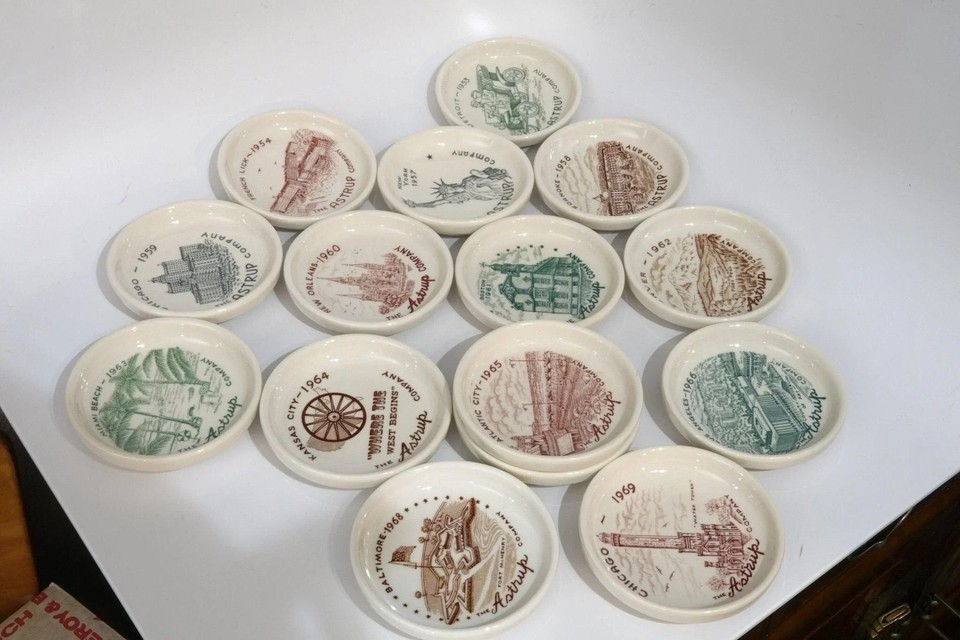 15 1950's-1960's Restaurant China Coasters Astrup Company Walker China ...