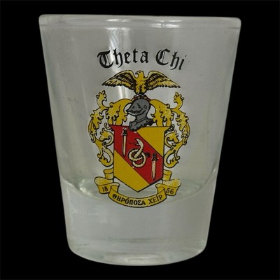 Theta Chi Fraternity Shot Glass – Vintage Greek Life Crest 1856 ...