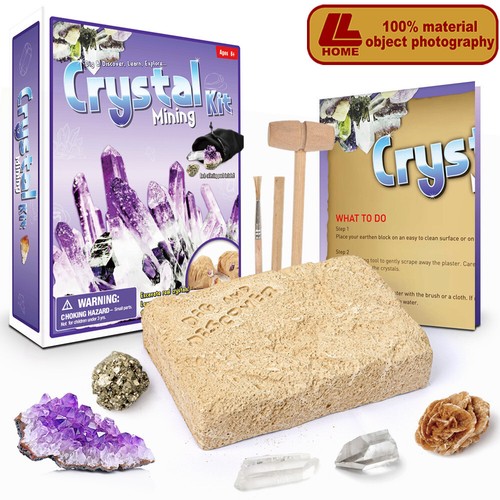 Crystal Mining Kit Relics Discover Excavation Archeology Children Toy ...