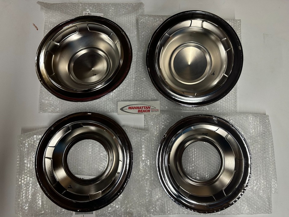 TOYOTA FJ40 FJ45 FJ55 LAND CRUISER WHEEL COVERS HUB CAPS OEM SET OF 4 ...