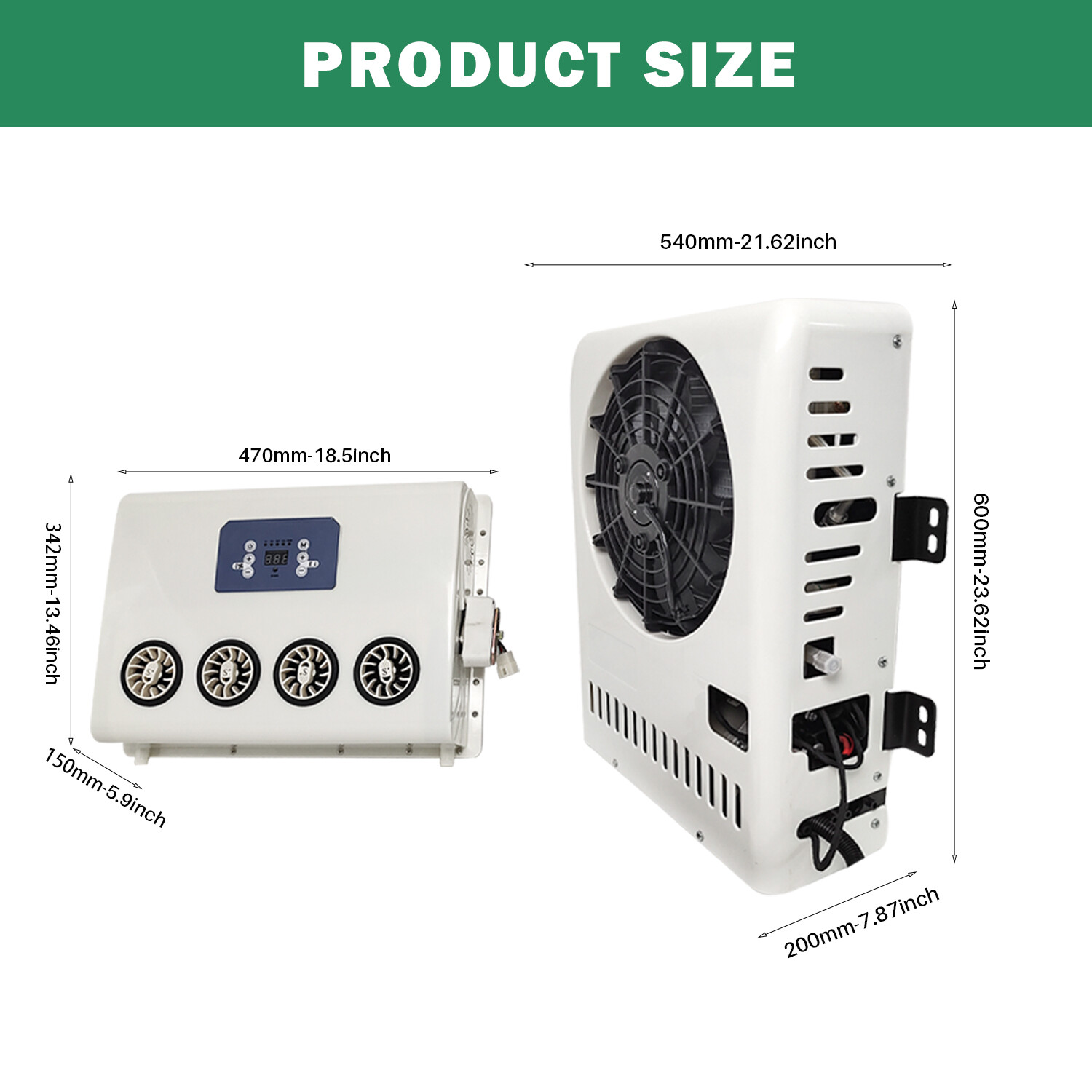 24V Truck Cab Air Conditioner Split Kits For Semi Trucks Bus RV Caravan ...