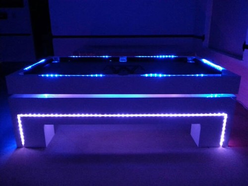 Blue LED Pool Billiard Table Lighting KIT - light your pool table Felt ...