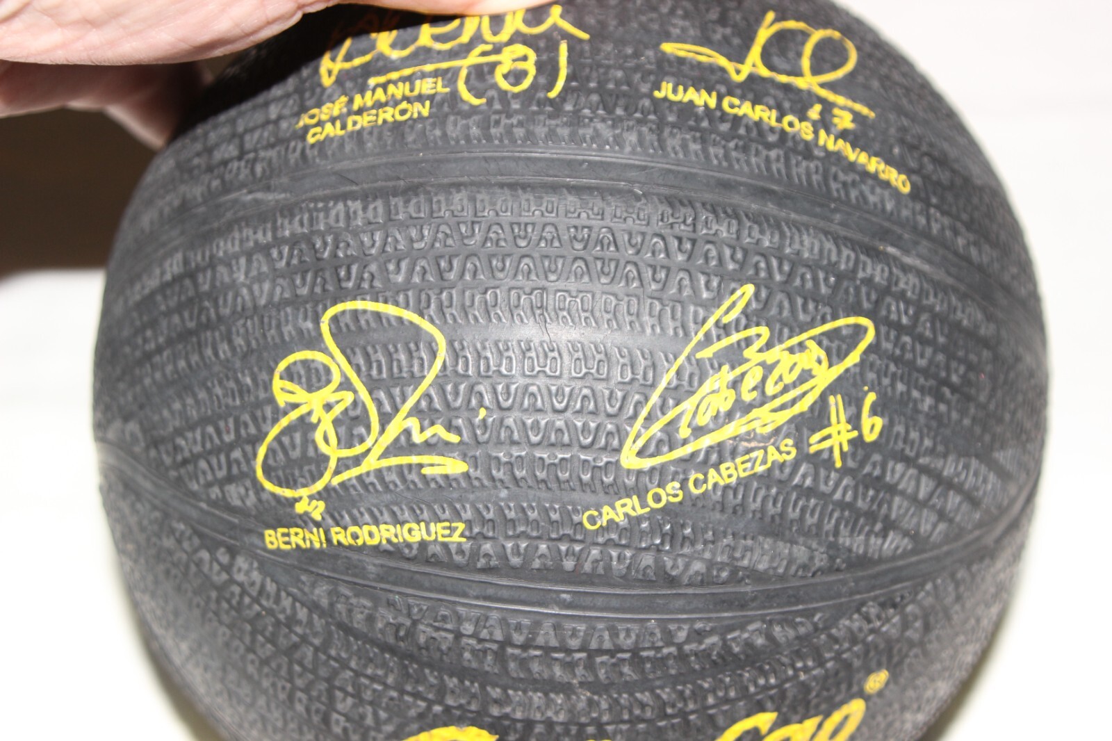 Ball Basketball Selection Spain Signature Stencil Pau Gasol,Carbajosa ...