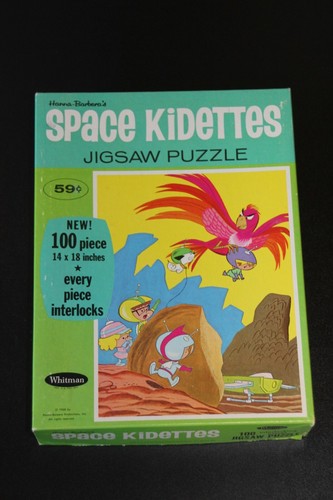 Vintage 1968 Whitman Space Kidettes Jigsaw Puzzle Hanna-Barbera 100 pcs ...